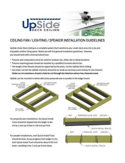 Resources | UpSide Deck Ceiling